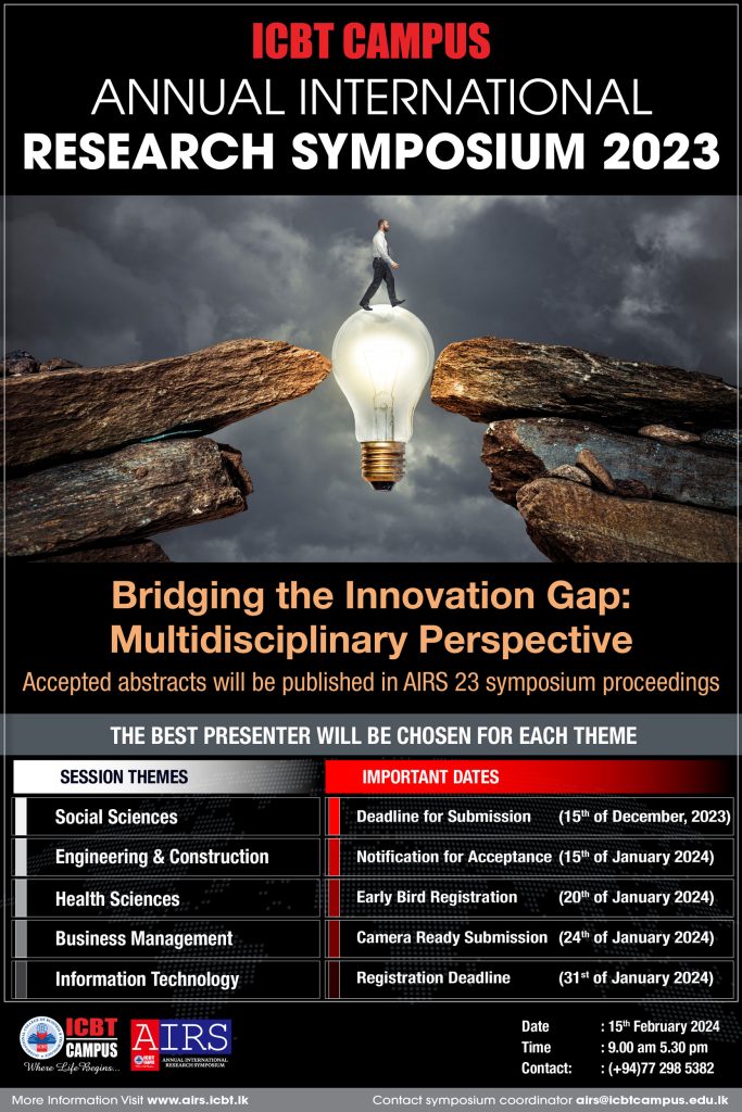 Annual International Research Symposium - 2023 - ICBT Campus